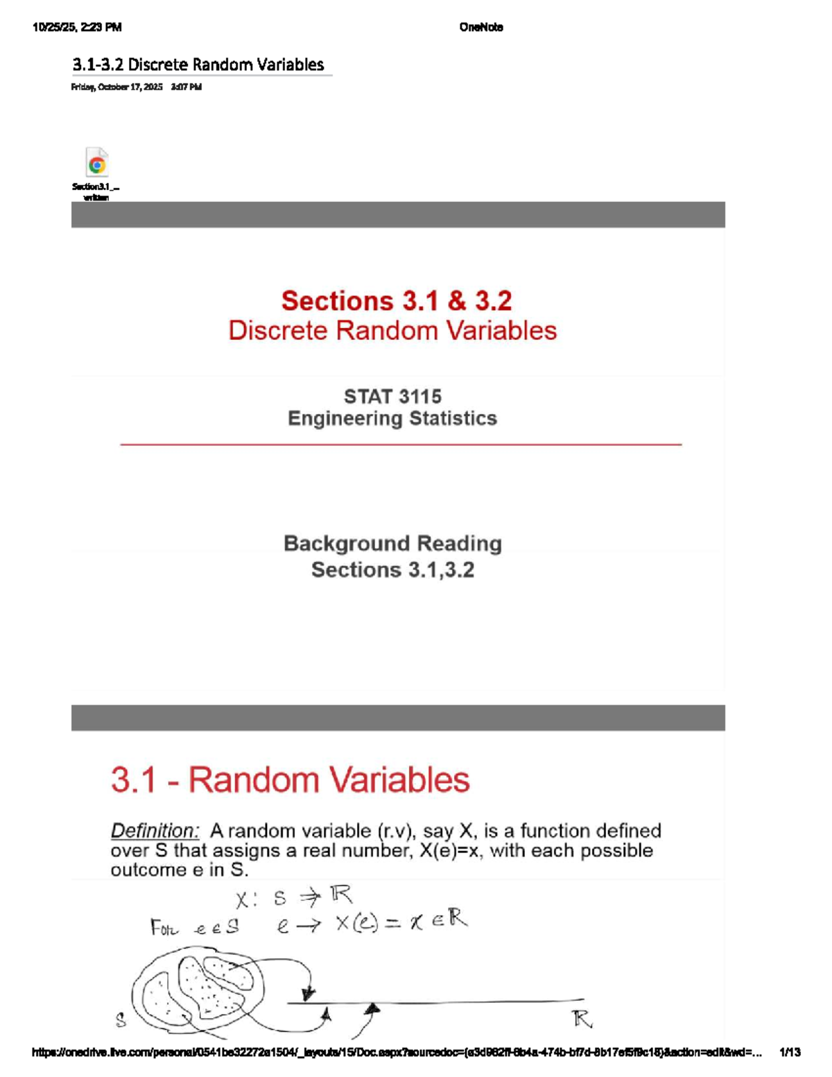 Exam 2 Review: Discrete Random Variables (STAT 3115) - Studocu