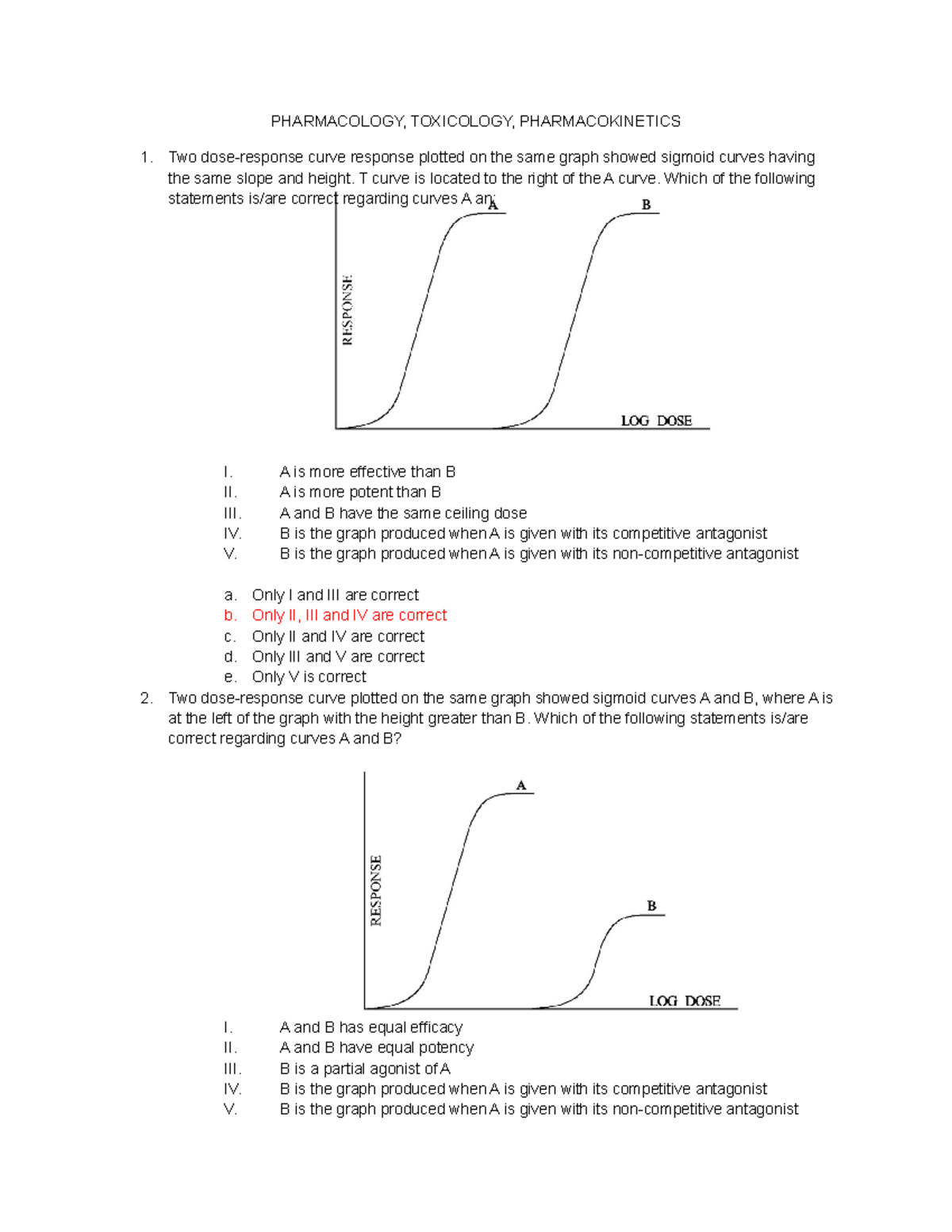 PACOP PINK Pharmacology Final Exam Reviewer: Key Concepts & Questions ...