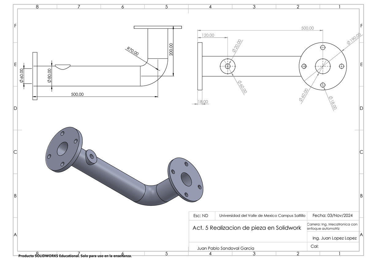ACT5 - Actividad 5 obligatorio - Dibujo y Diseño Asistido por Computadora - 60 80 500 R70 200 ...