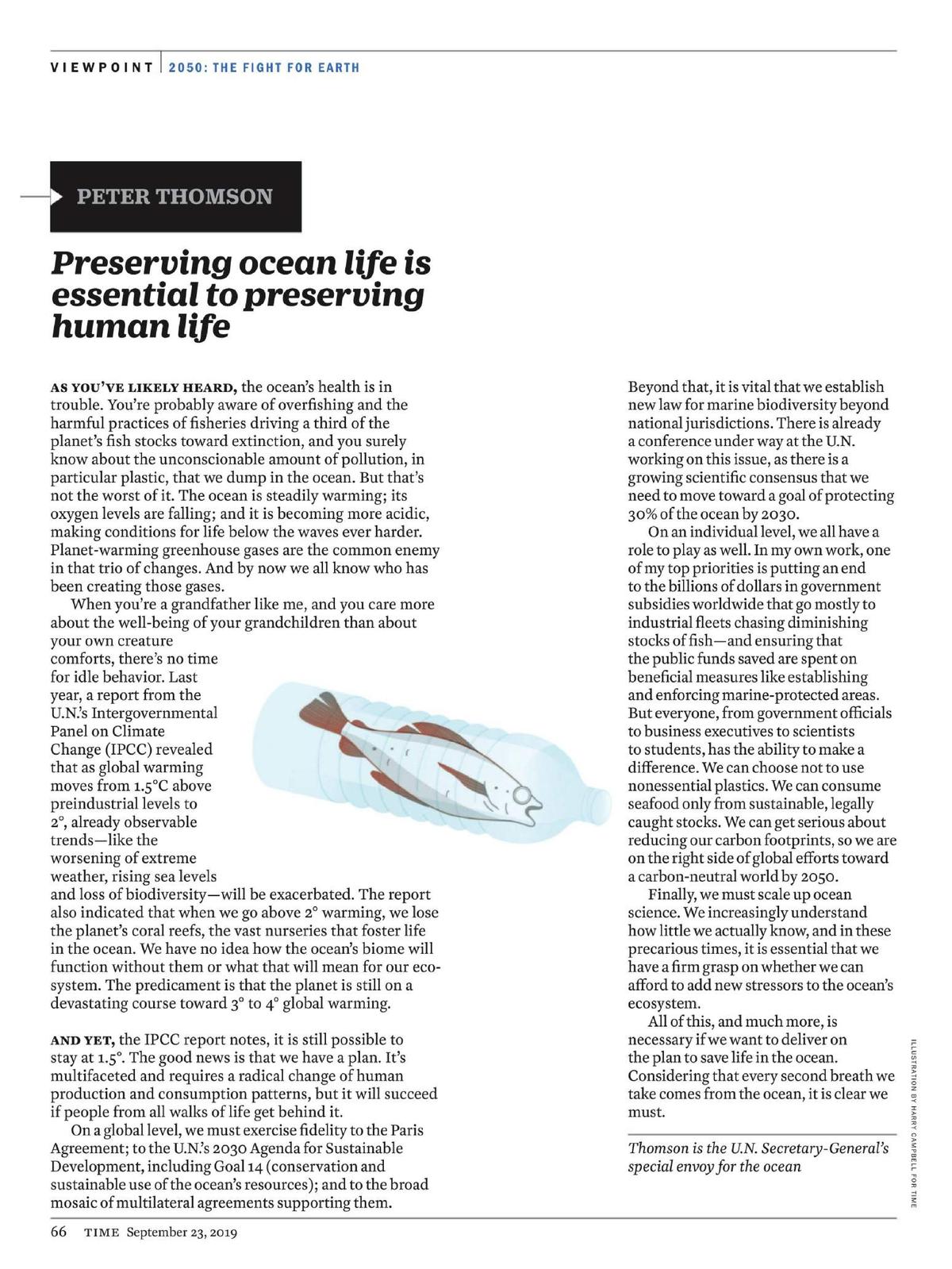 PETER THOMSON VIEWPOINT: Preserving Ocean Life for Humanity (JWIL HO4 ...