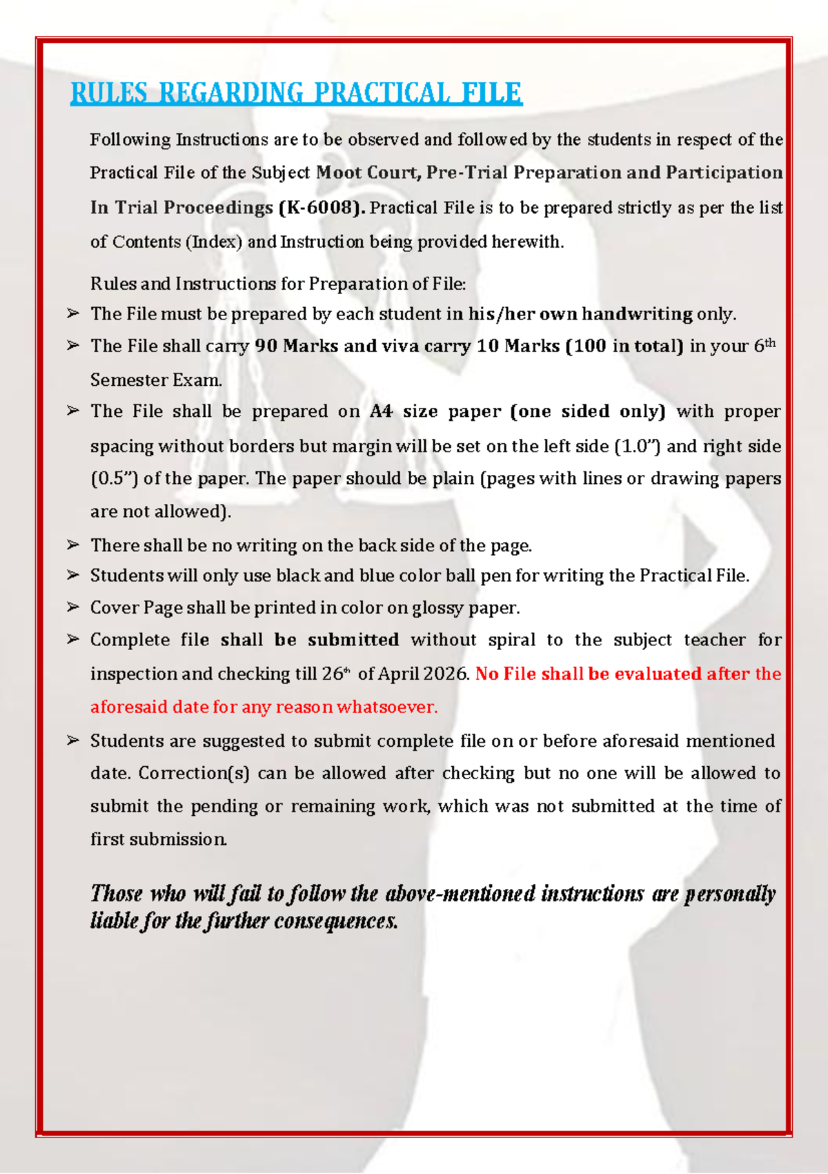 Moot Court Practical File Guidelines for LL.B. 6th Sem Students - Studocu