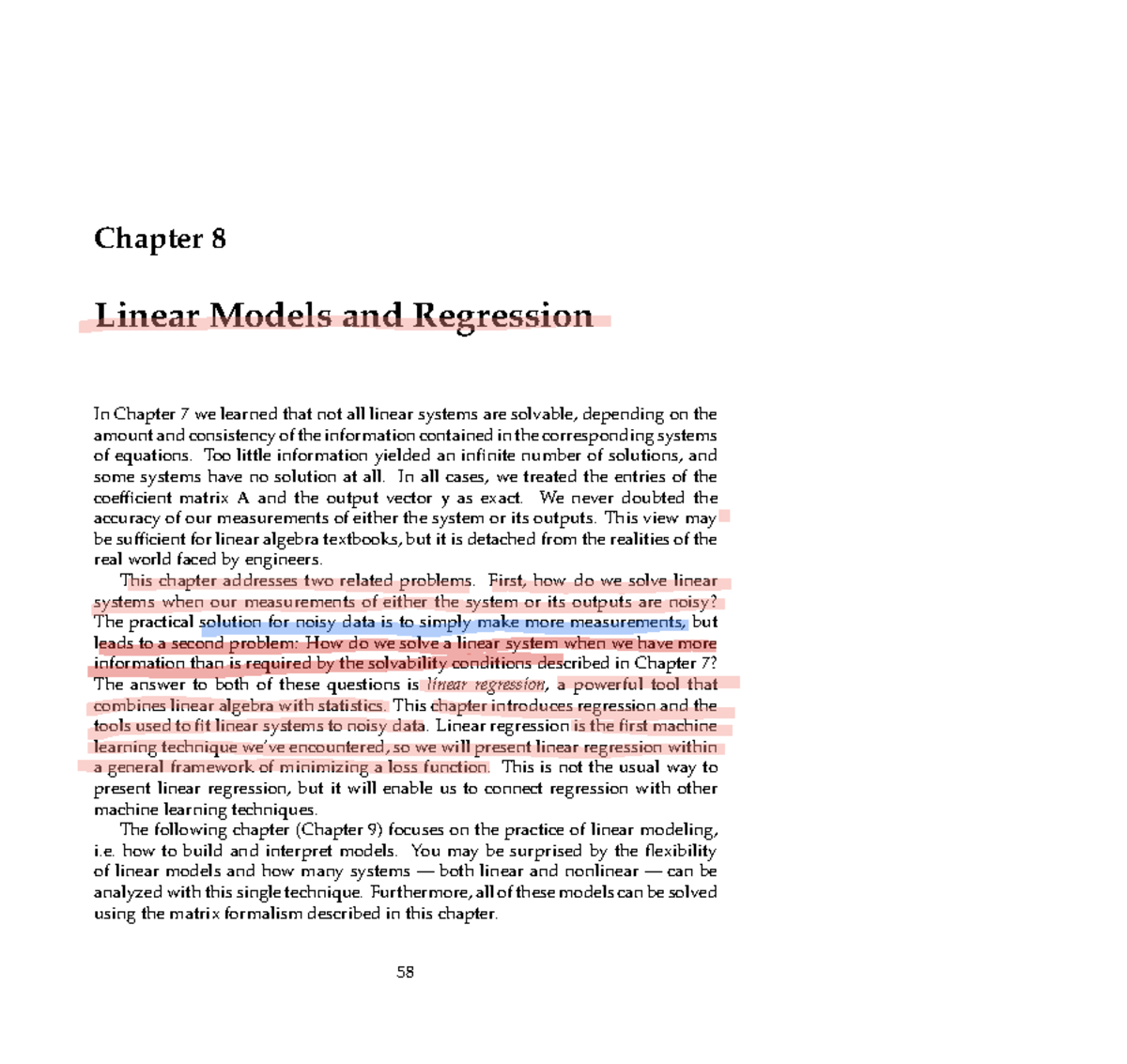 Chapter 8: Linear Models & Regression Analysis (MATH 101) - Studocu