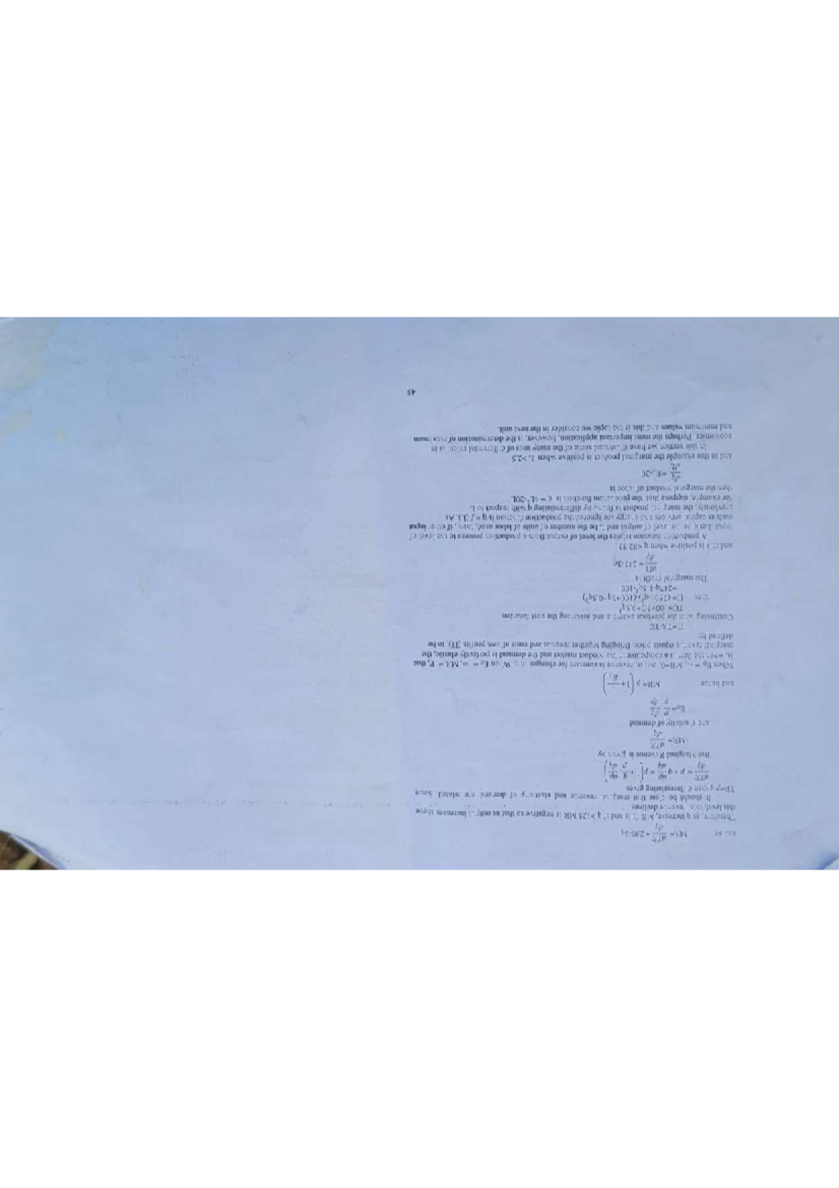 Business Math - Understanding Marginal Revenue and Cost Functions - Studocu