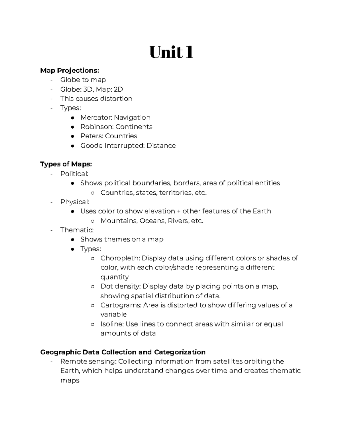 AP Human Geography - AP Exam Study Notes: Units 1 to 6 - Studocu
