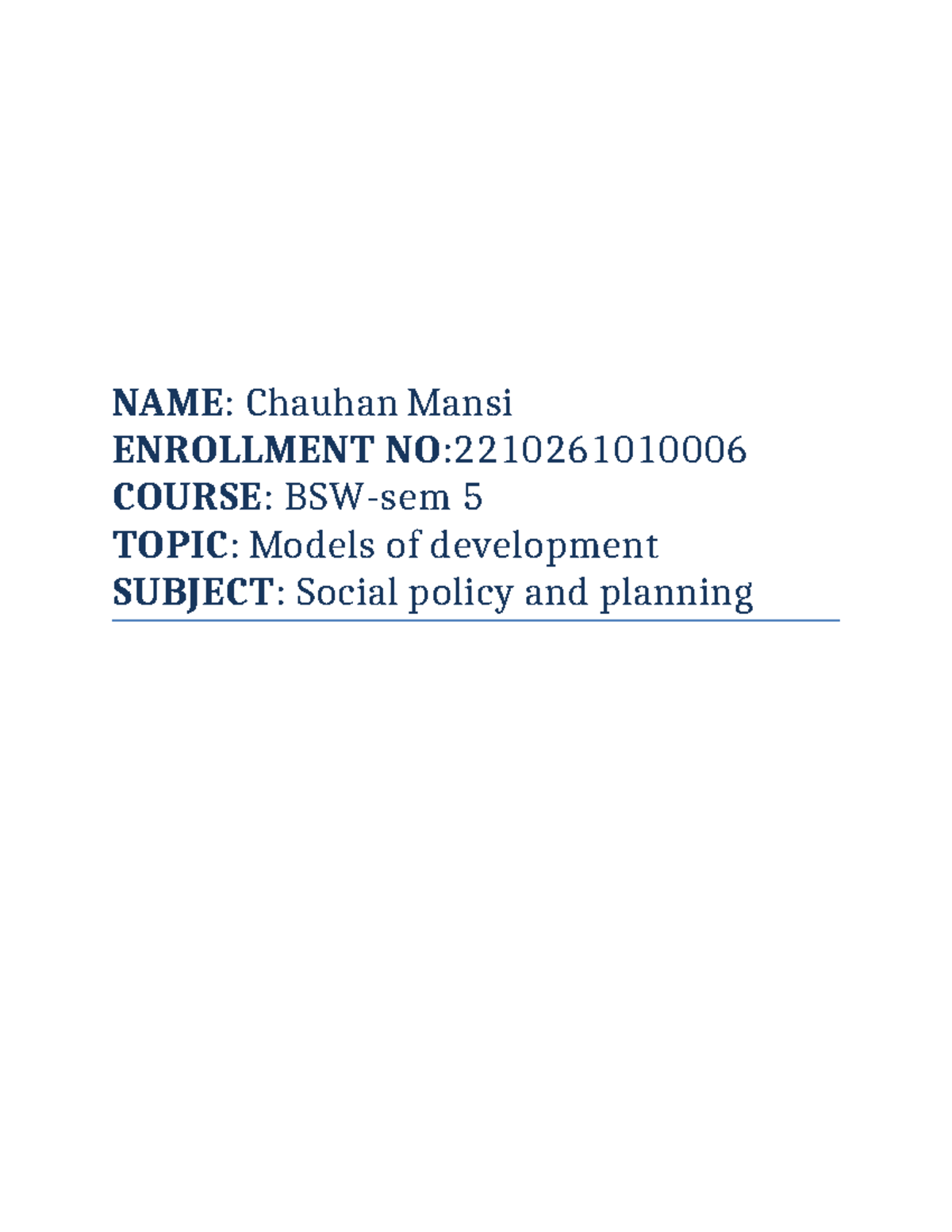 Models of Development: Capitalism vs. Socialism - Course 5 Notes - Studocu