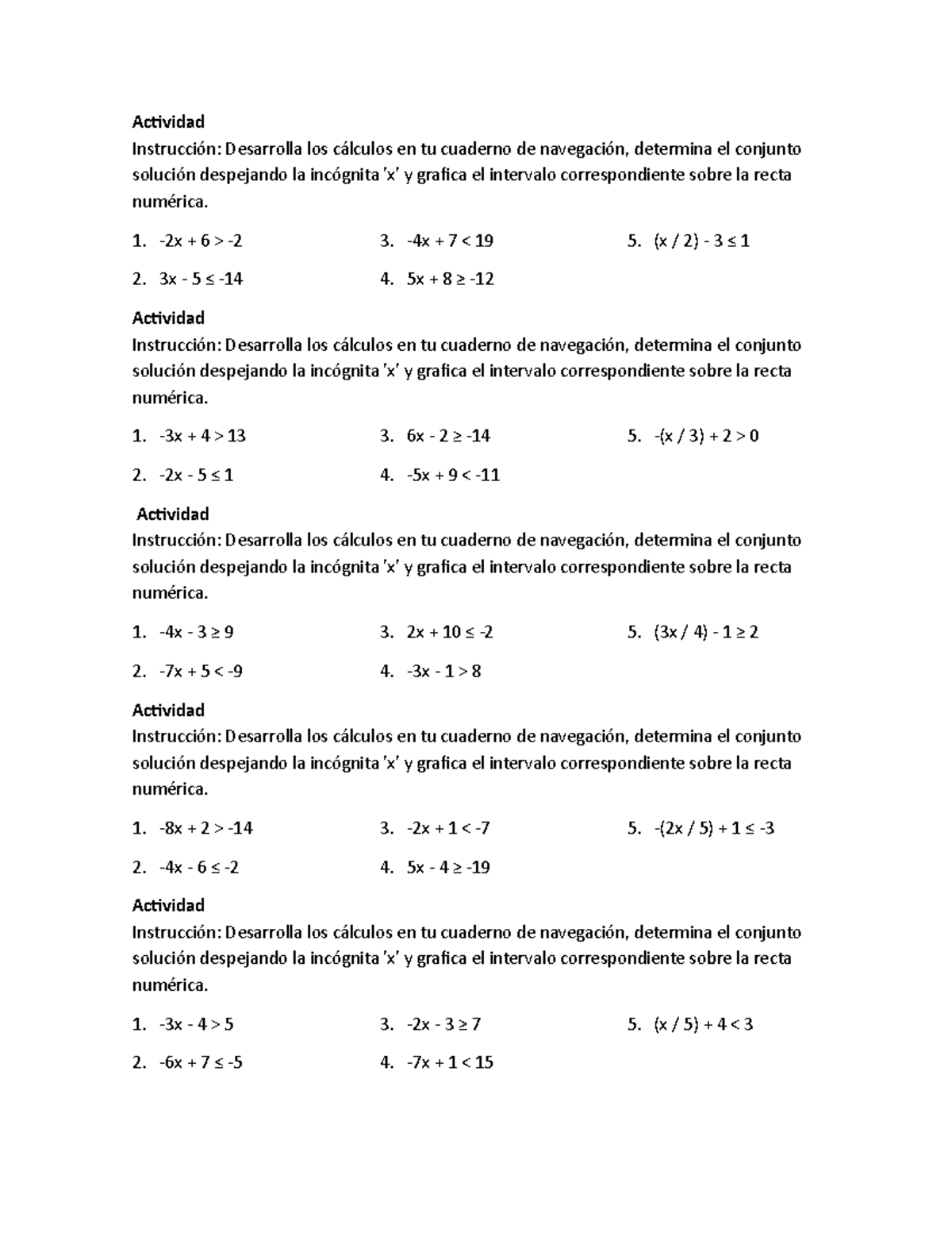 Matemática 7°-2p: Actividad de Cálculos y Gráficas en la Recta Numérica ...