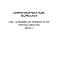 Computer Applications Technology - Grade: 10 - Further Education and ...