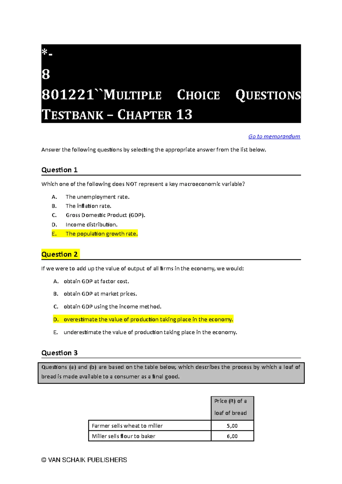 Microeconomic Chapter 1 Practice Problems & Answers - Chapter 1 ...