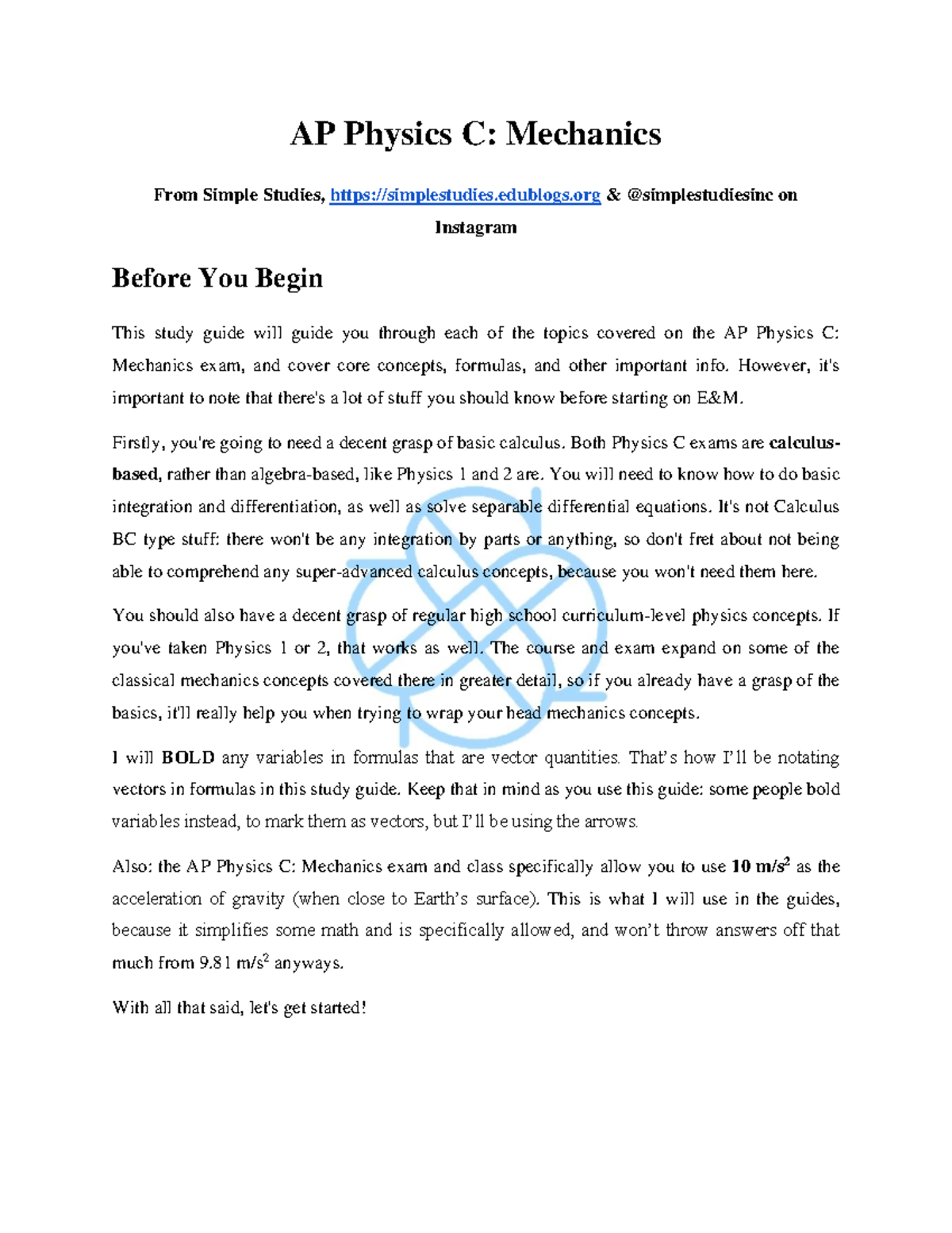 60a034b66050349 be59f4a3f SS-AP-Physics-C-Mech - AP Physics C ...