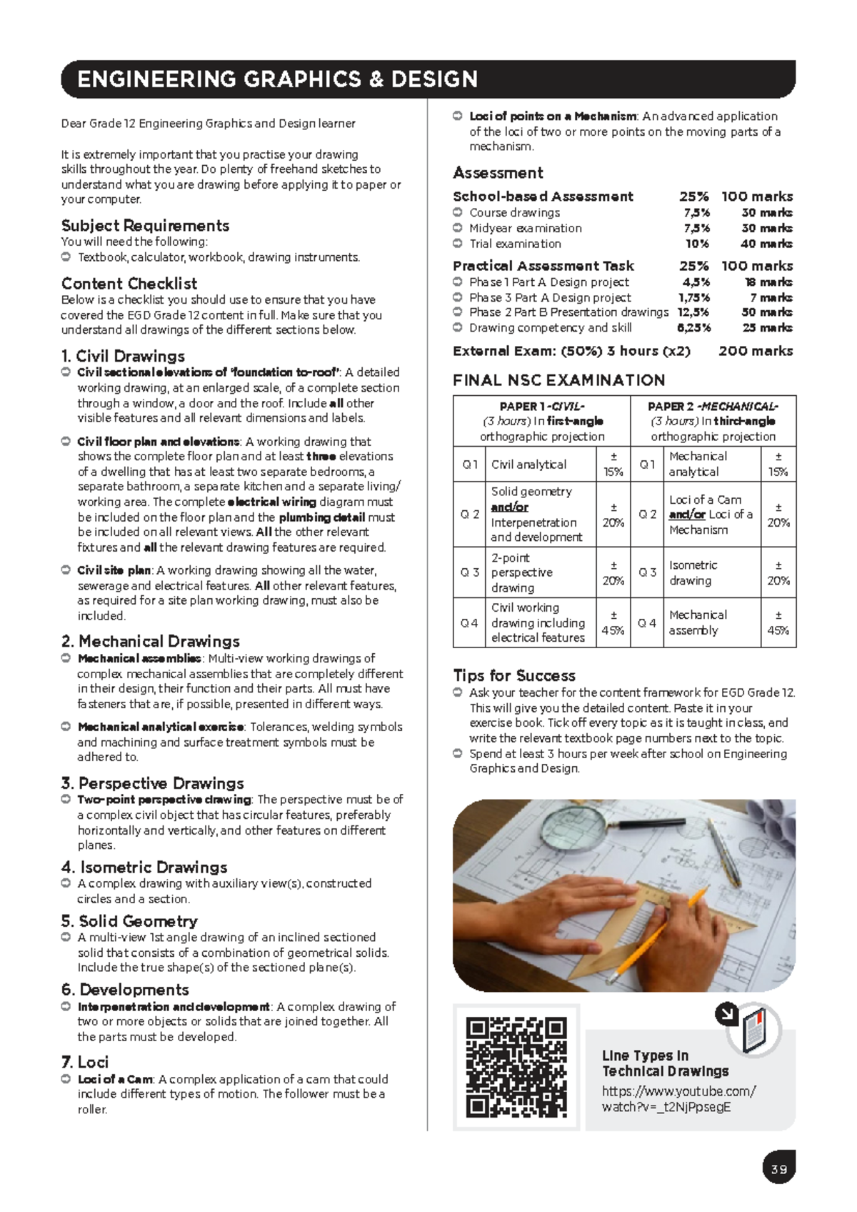 EGD Grade 12: Comprehensive Guide to Engineering Graphics Design - Studocu