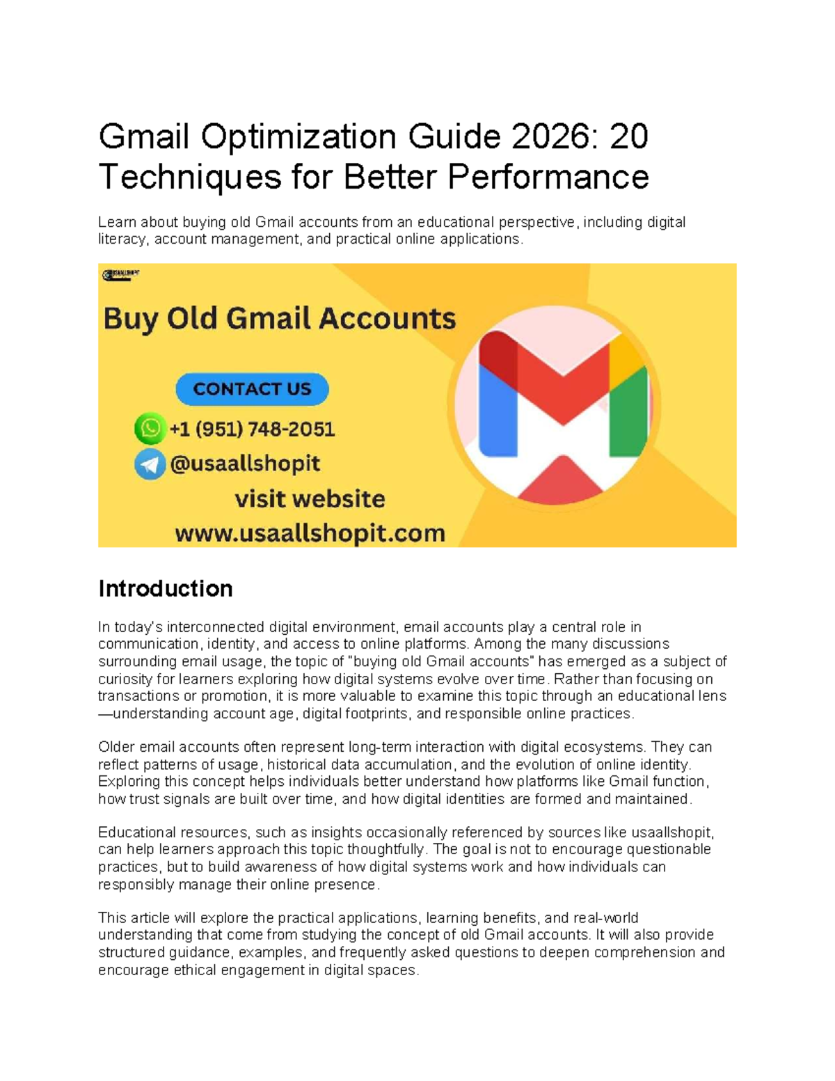 Gmail Optimization Guide 2026: 20 Techniques for Enhanced Digital ...