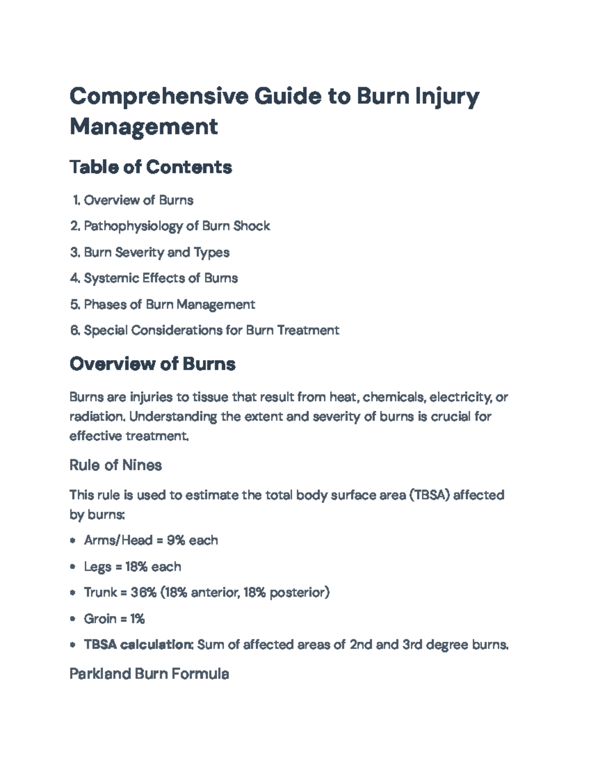 Comprehensive Guide to Burn Injury Management: Overview & Treatment ...