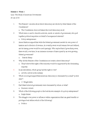 Quiz Elections and Campaigns pt. 2 - GOV 220 - Module 8: Week 8 Quiz ...