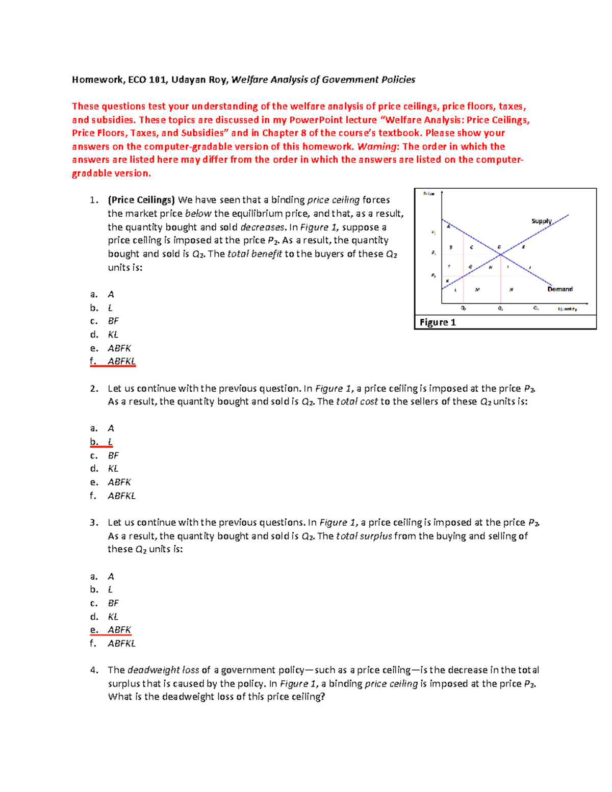 ECO 101 Chapter 8 Homework: Price Controls, Taxes, and Subsidies ...