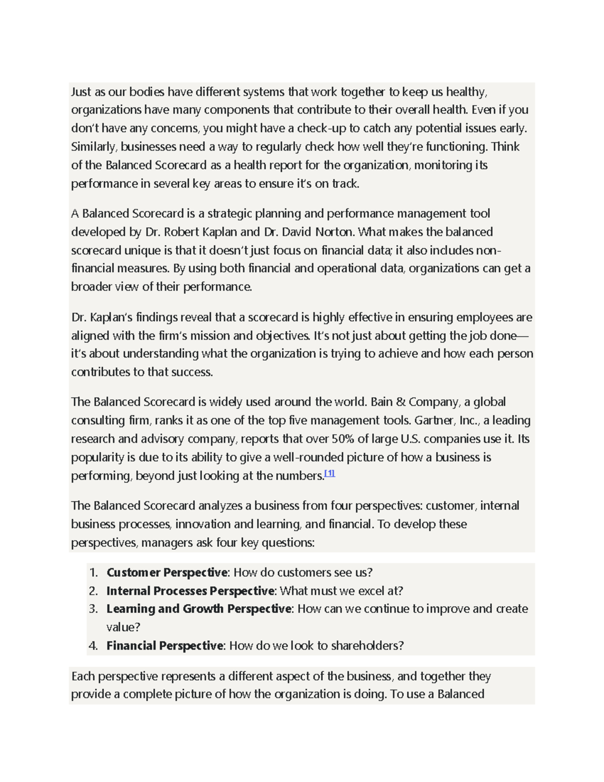 Balanced Scorecard Insights: Performance Evaluation & Strategy Analysis ...