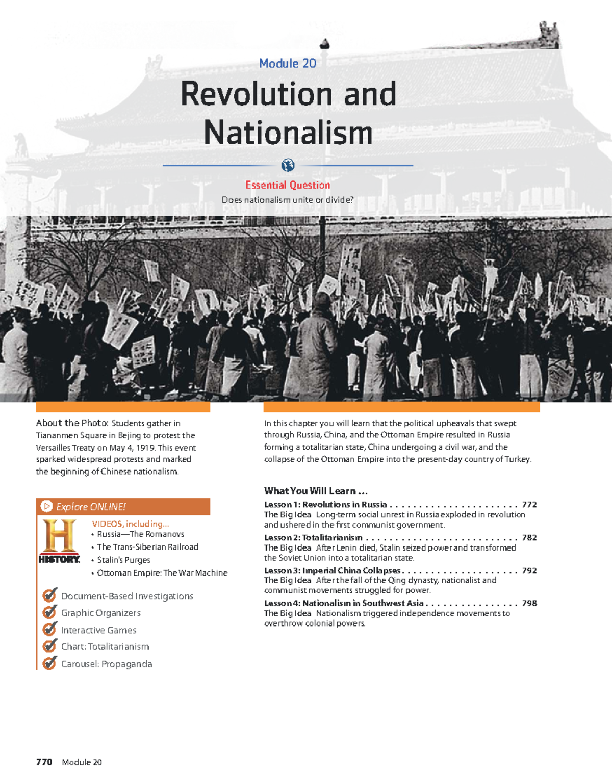 Module 20: Revolution and Nationalism - Key Concepts and Events - Studocu