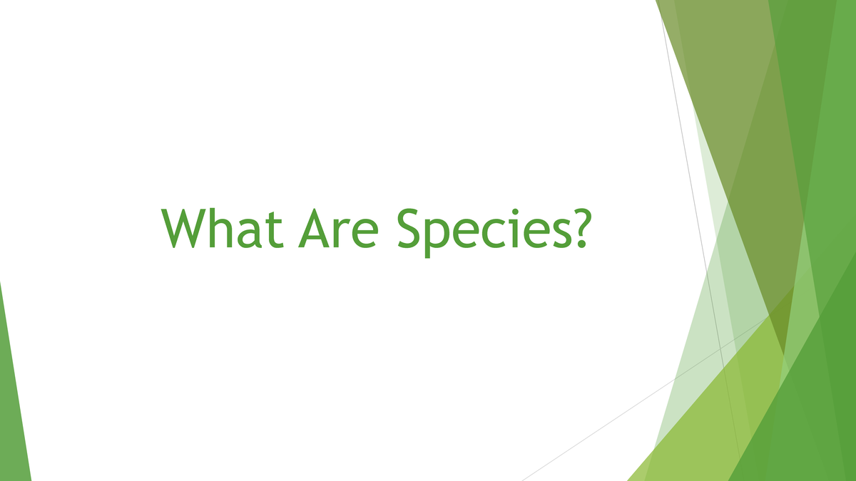 Understanding Species: Concepts and Definitions in Biology (BIO 101) - Studocu