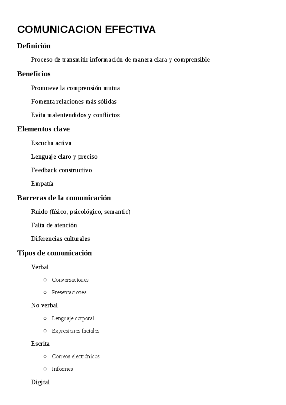 Comunicacion Efectiva-Copiar - COMUNICACION EFECTIVA Definición Proceso ...