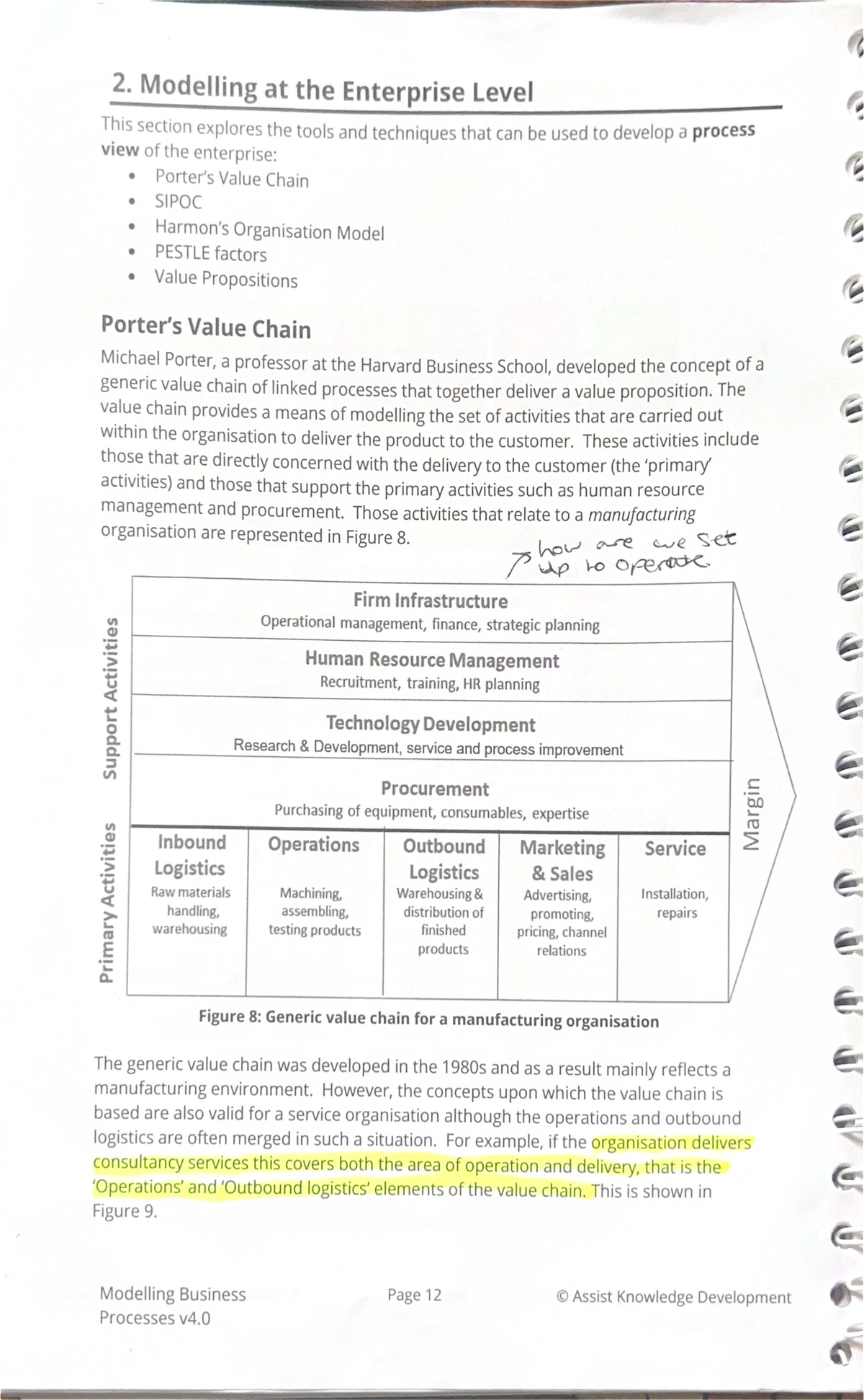 2. Enterprise Level Modelling: Value Chain & SIPOC Analysis - Studocu