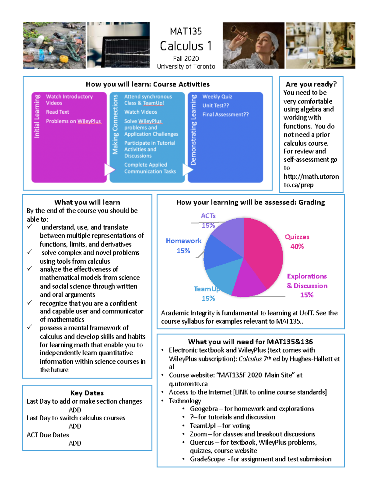 MAT135 Calculus 1 Fall 2020 Short Syllabus Overview - Studocu