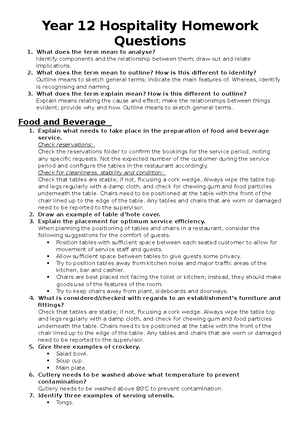 Hospo Revision: Food Safety, Hygiene, and Service Efficiency Strategies ...