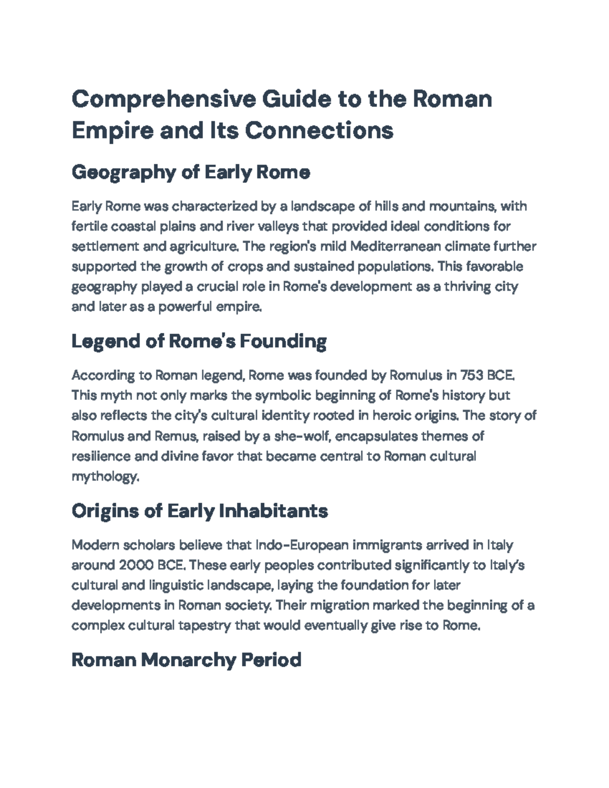 Comprehensive Overview of the Roman Empire: Key Historical Insights ...