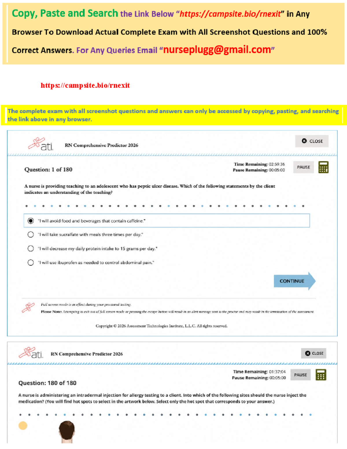 ATI RN Comprehensive Predictor Exit Exam NGN 2026: 180 Q&A - Studocu