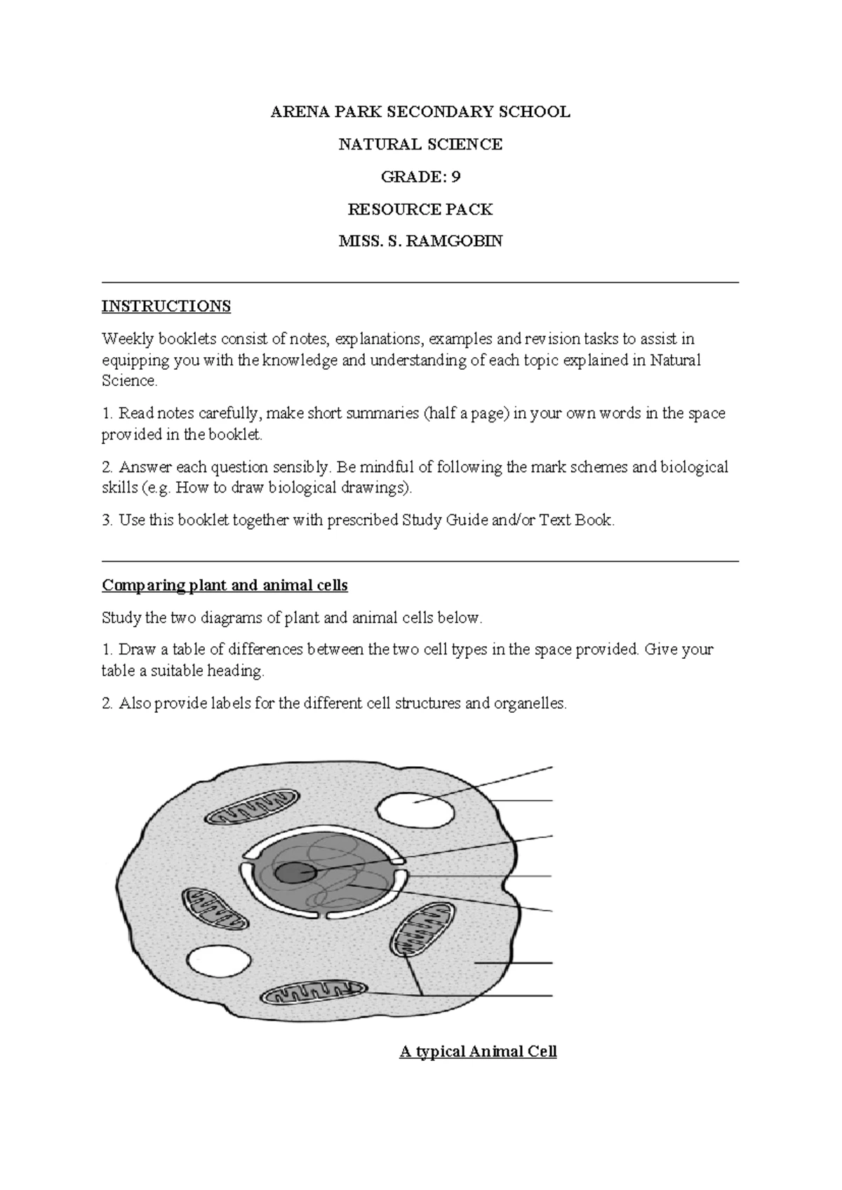 Grade 9 Natural Science Term 2 Exam Prep: Matter & Chemical Changes ...