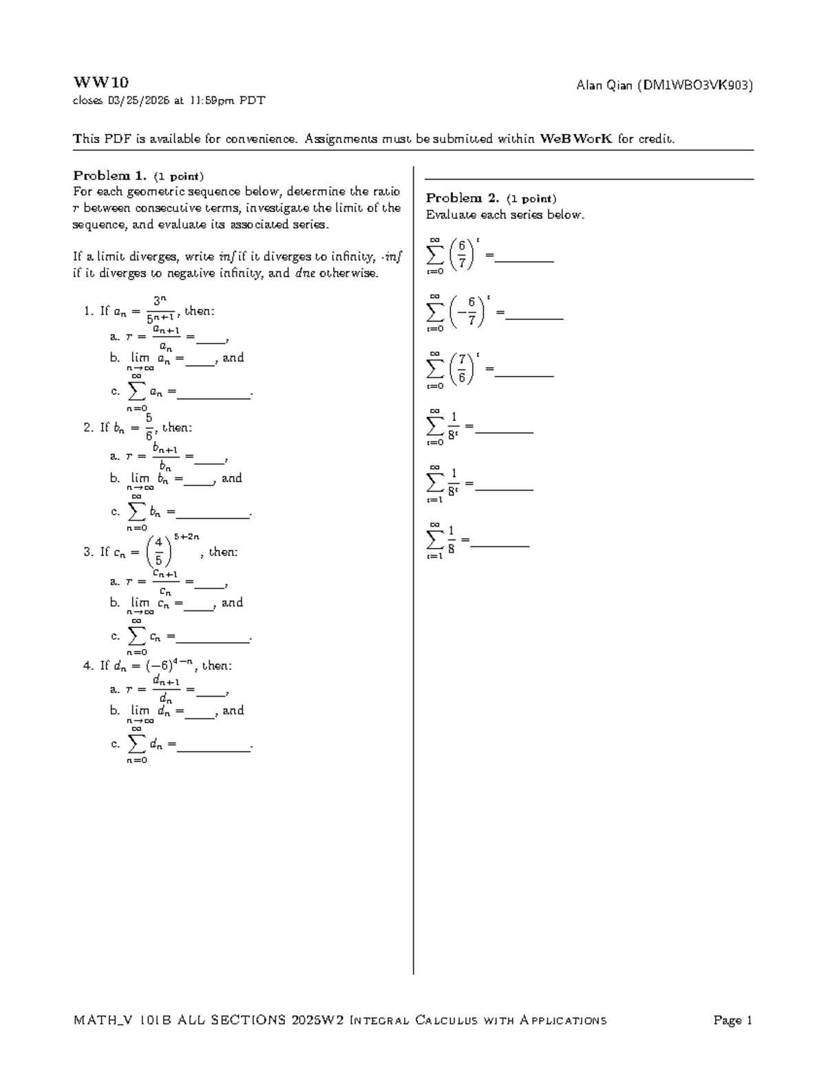 Math V 101b Final Exam Review Integral Calculus Concepts Studocu