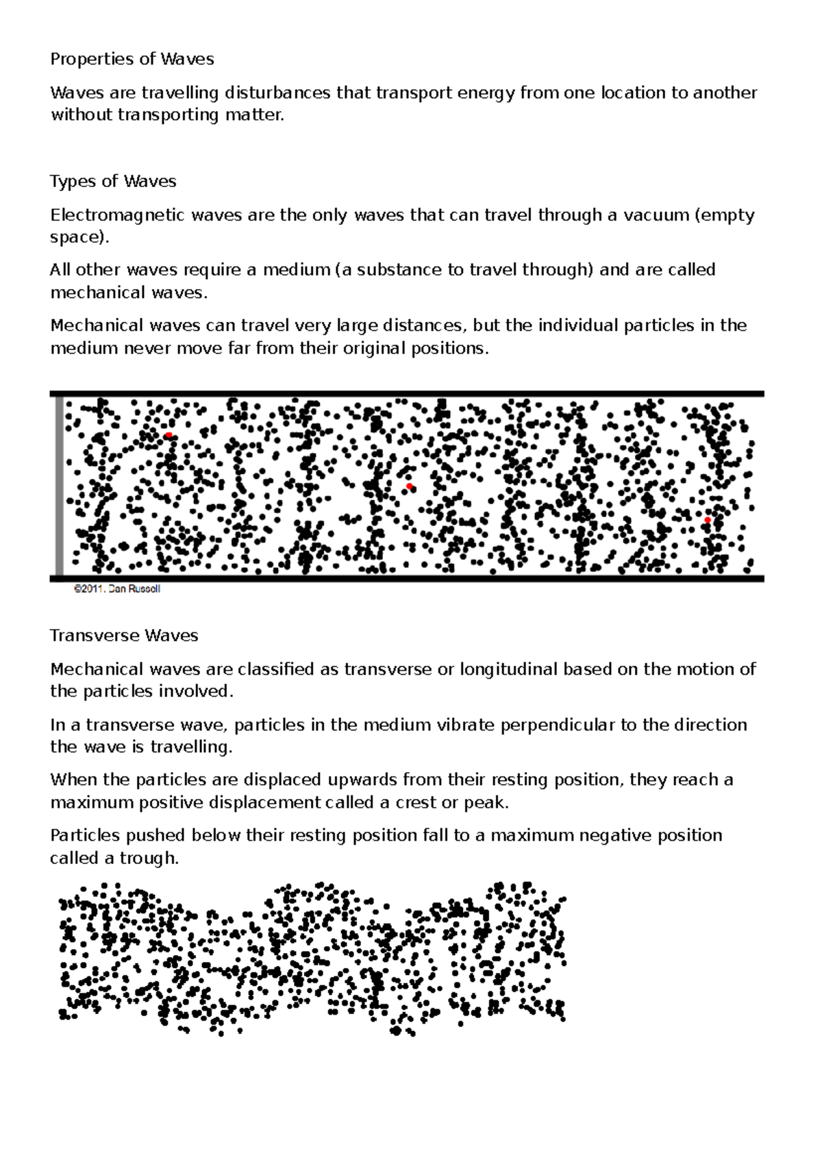 Physics Sem 2: Properties and Behavior of Waves - Studocu