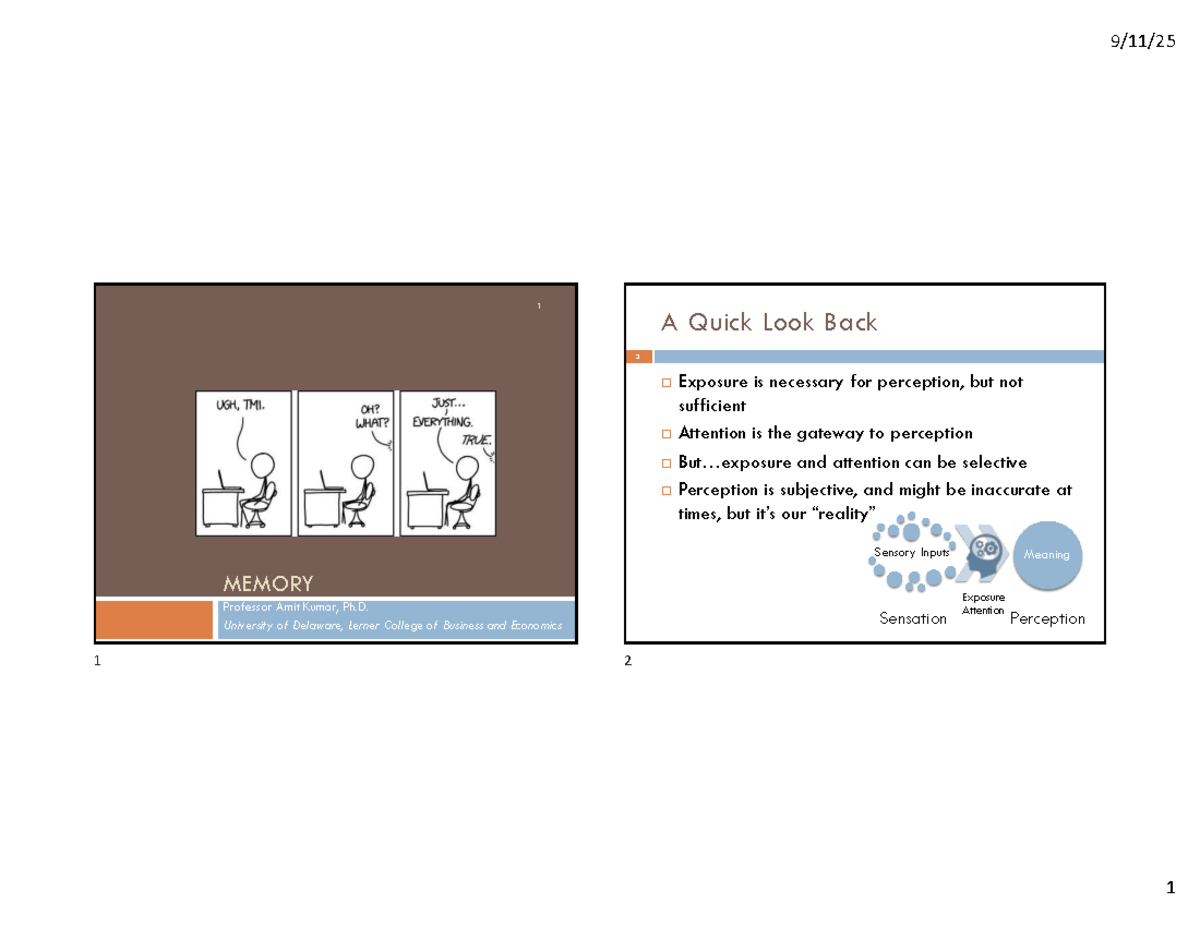 Understanding Consumer Memory, Involvement, and Motivation Strategies ...