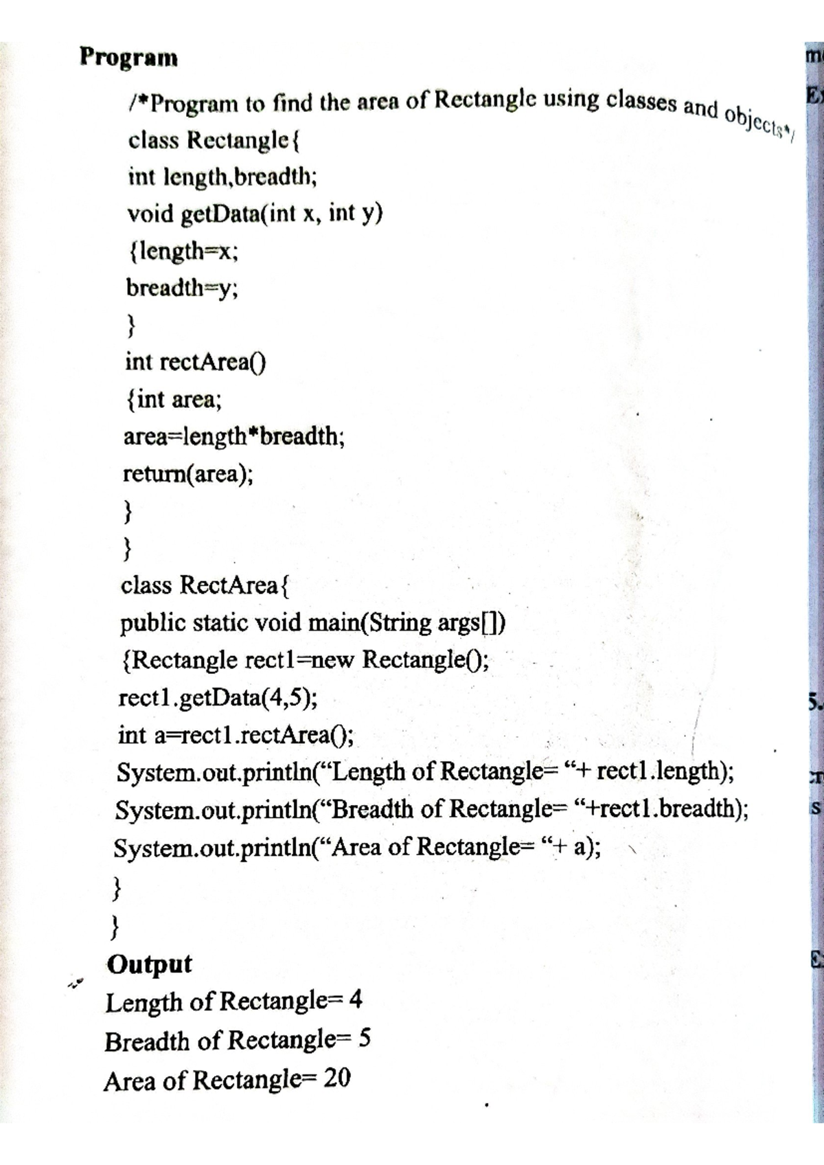 Java Programming Lab: Area Calculation & Constructor Overloading - Studocu