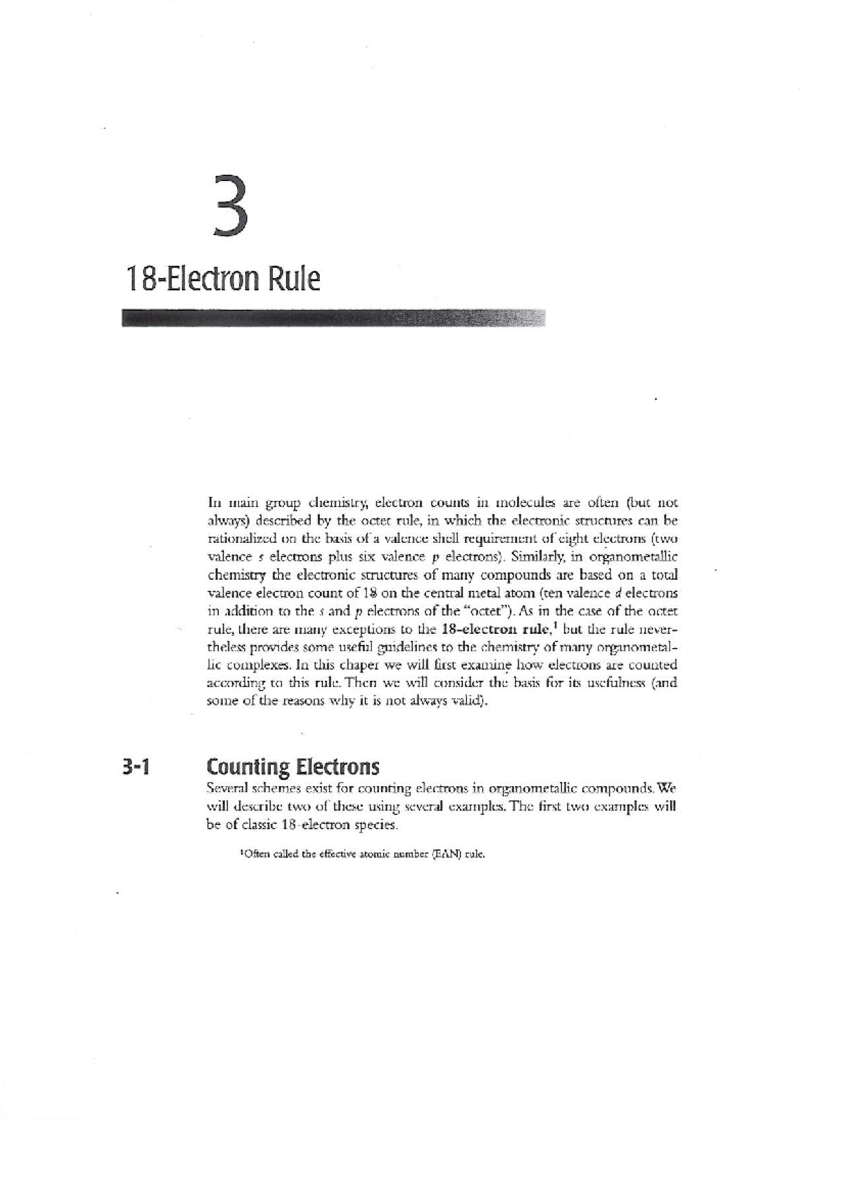 Electron Counting in Organometallic Chemistry: Methods & Examples - Studocu