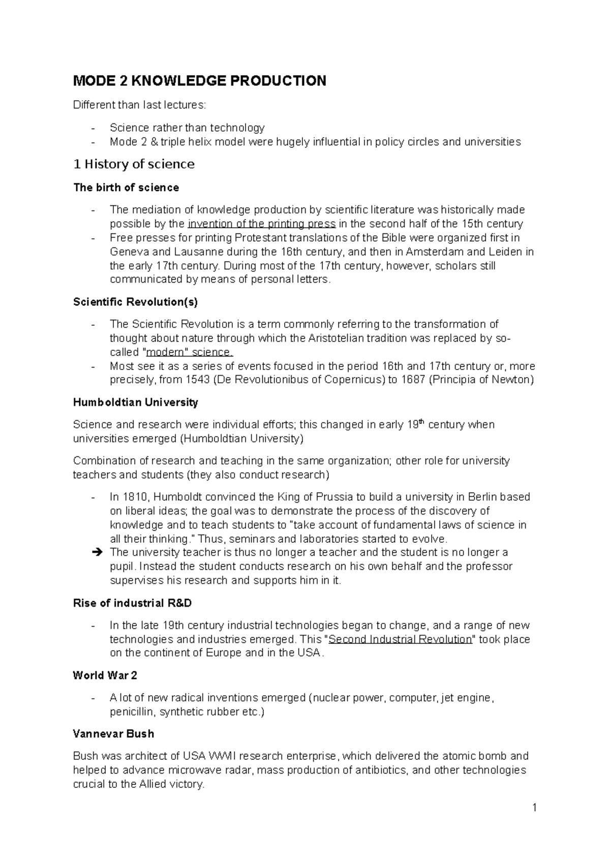 Lecture Mode 2 knowledge - MODE 2 KNOWLEDGE PRODUCTION Different than ...