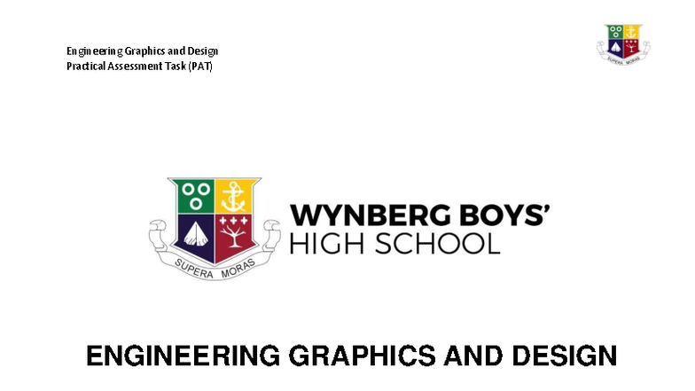 Mechanical EGD PAT Learner Framework - Grade 10 2026 - Studocu
