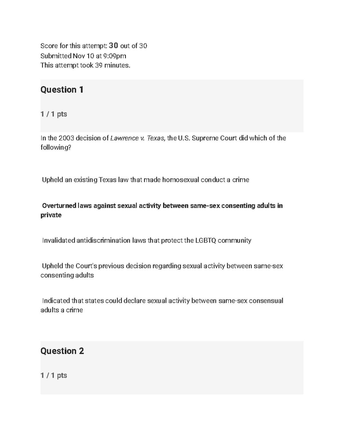 Quiz on Civil Rights Law (CIV 101): Complete Study Guide - Studocu