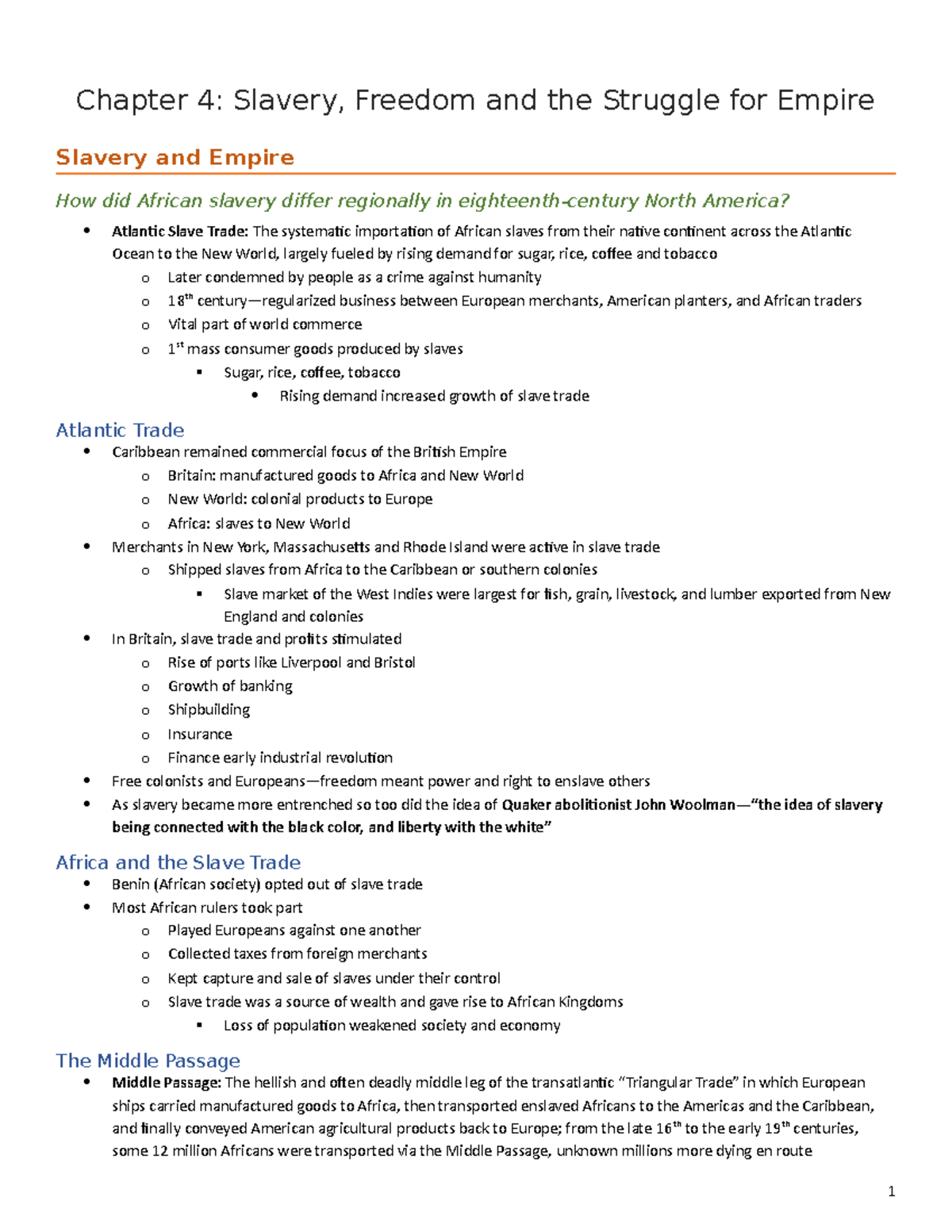 Chapter 4 - Summary Give Me Liberty!: an American History - Chapter 4 ...