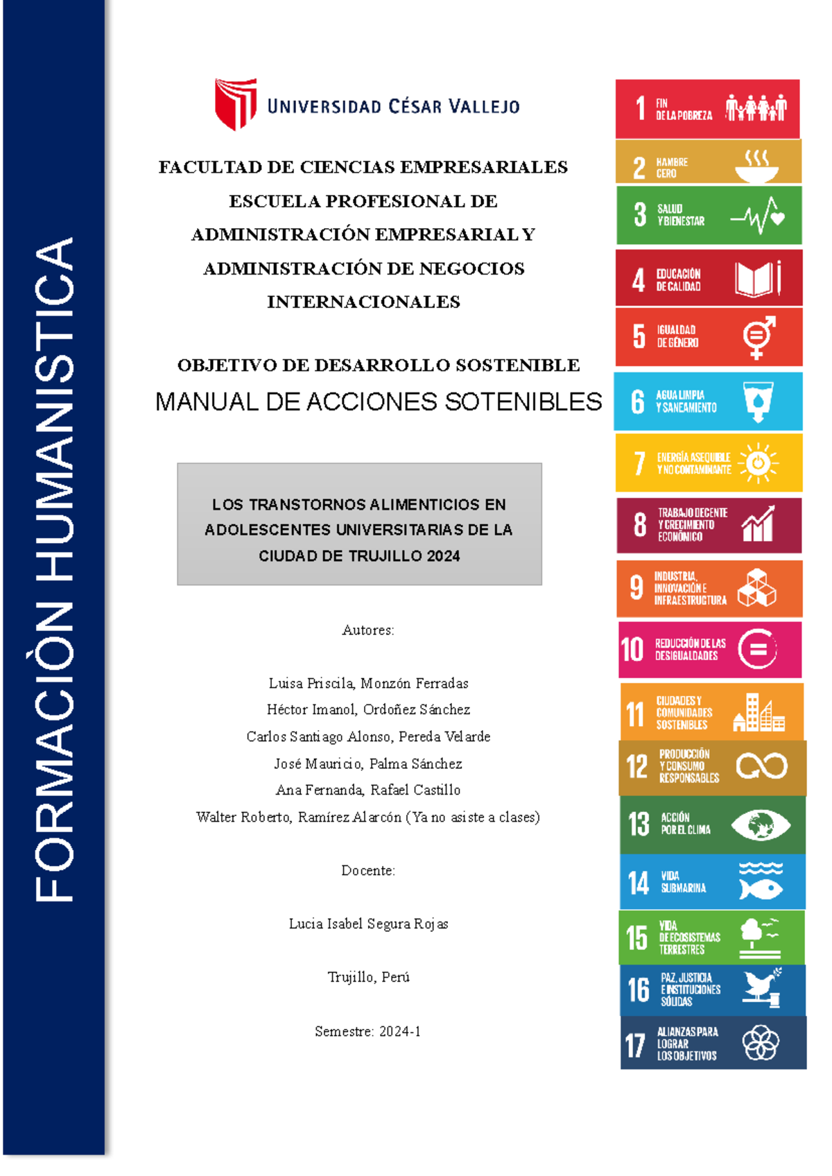 Matriz de Campo Forzado: Manual de Acciones Sostenibles ODS-1 - Studocu