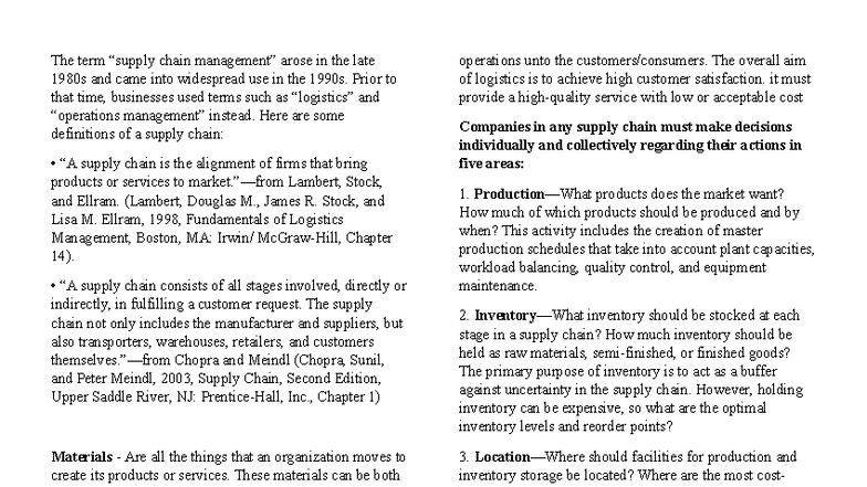 Supply Chain Management Overview: Key Concepts and Strategies (SC-101 ...