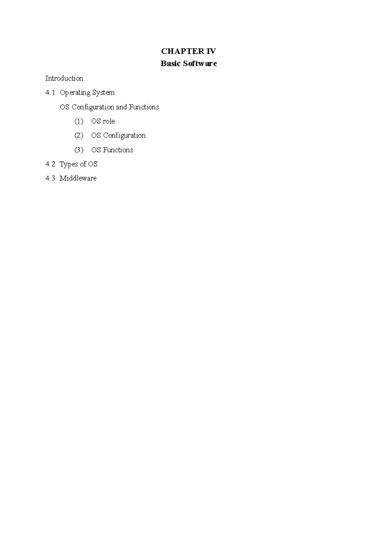 ICS - Chapter 4: Introduction to Operating Systems and Basic Software ...