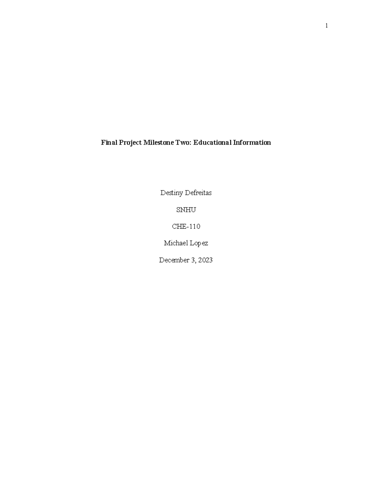 CHE-110 Module 6 Final Project: Strategies to Combat Childhood Obesity ...