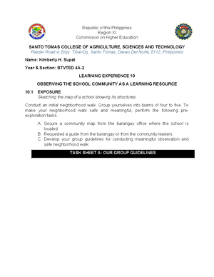 FS 1 LO 2 ARAT - field.study - Republic of the Philippines Region XI ...