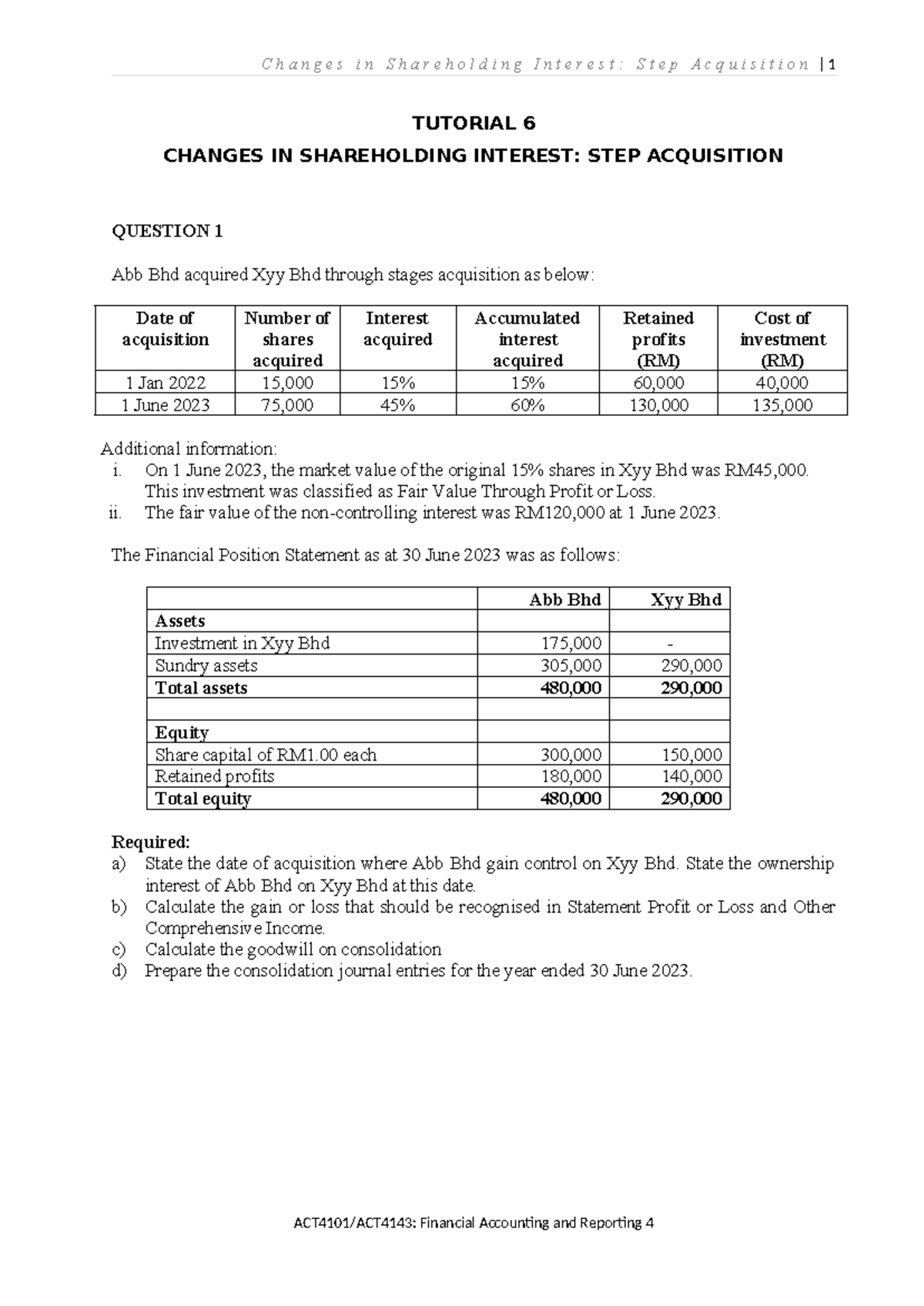 Tutorial 6 - Step Acquisition in Financial Transactions and ...