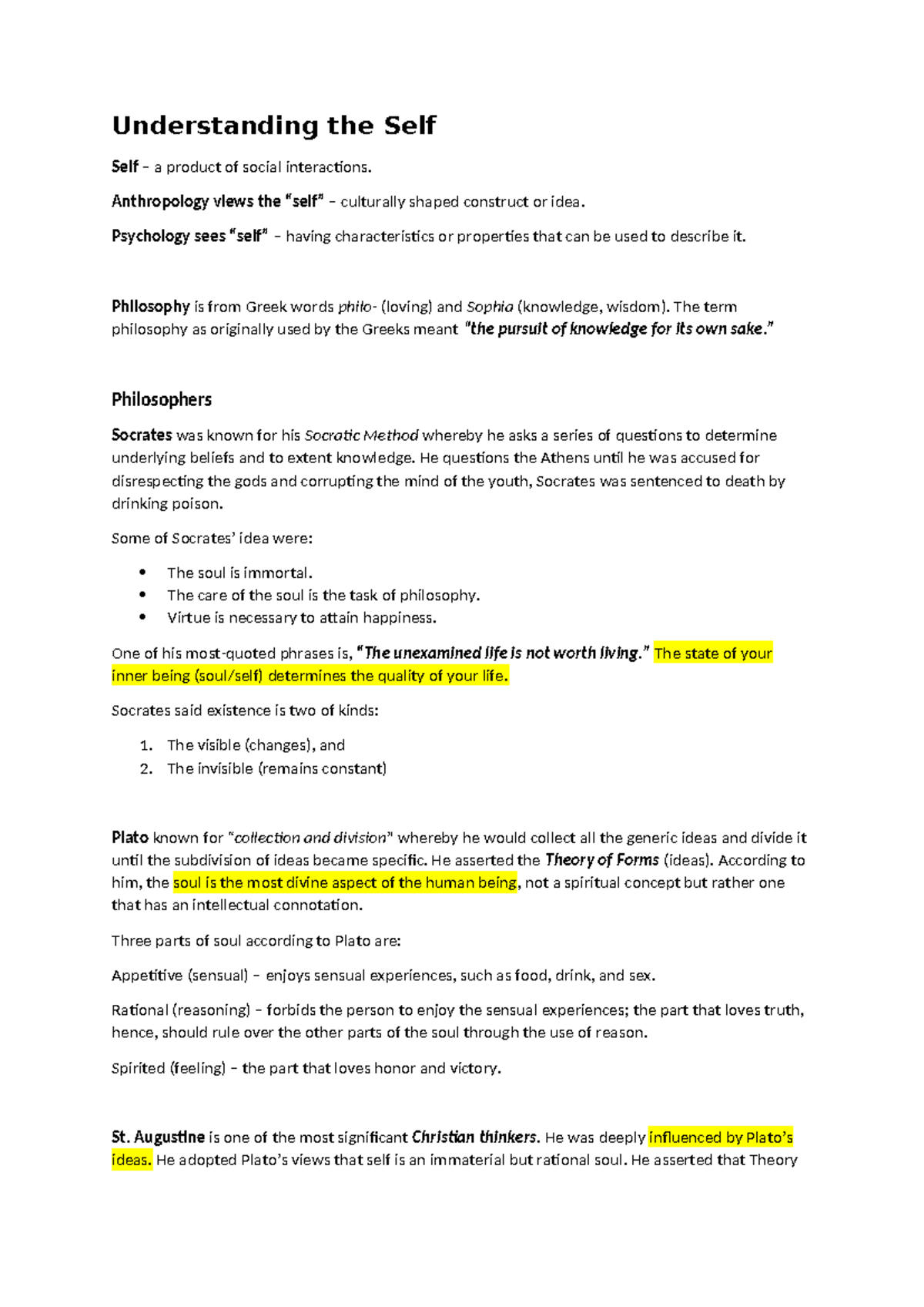 Understanding the Self: A Multidisciplinary Perspective on Identity ...
