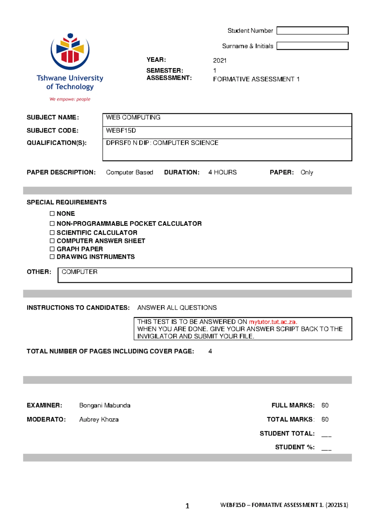 JavaScript Essentials 1 JSE1 Module 1 Test Answers 2023-2024 - Studocu