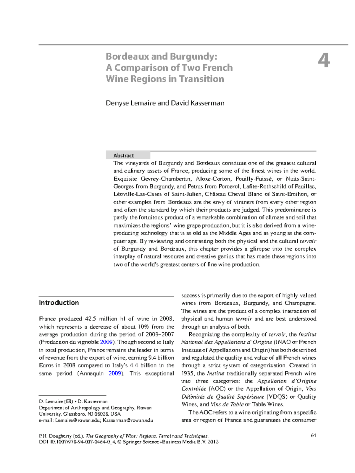 Bordeaux and Burgundy- A Comparison of Two French Wine Regions in ...
