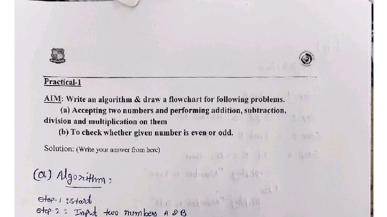PPS 101: Practical Exercises 1-8 on Algorithms and C Programming - Studocu