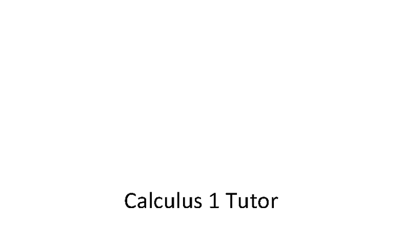 Calculus 1 Tutor Worksheet 9: Intro to Integrals and Evaluations - Studocu