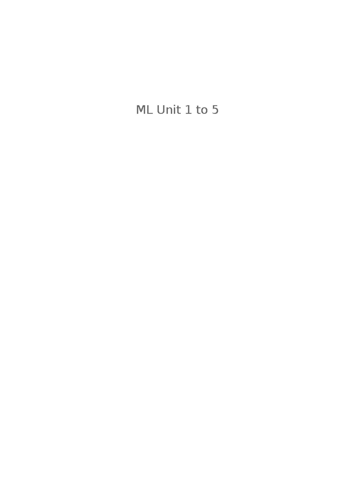 Ml Notes Understanding Machine Learning Concepts And Applications 3629