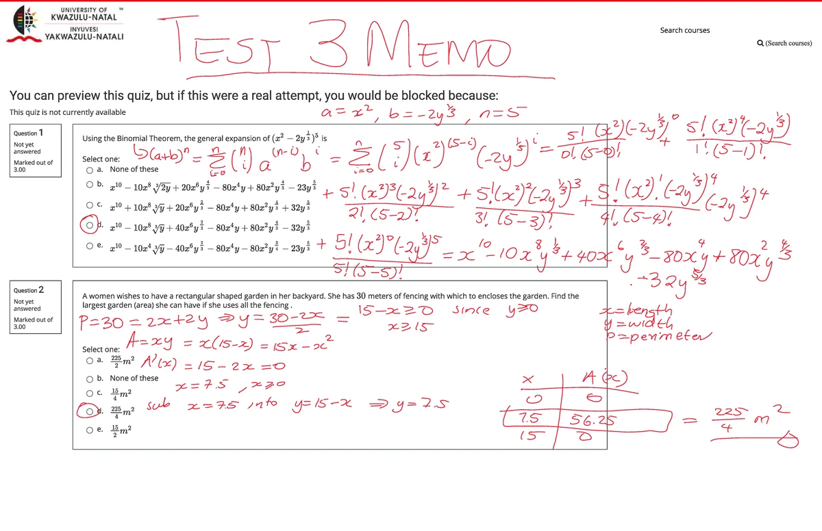 Course Information - MATH150 Final Exam & Assessment Details W1-2025 - Studocu